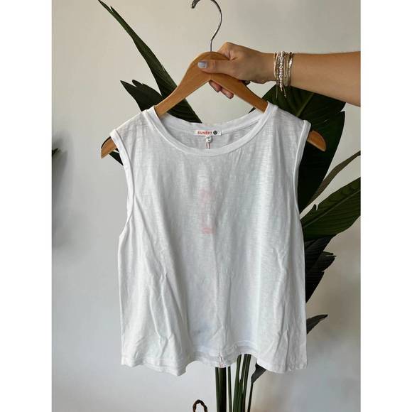 Sundry | Tops | New Sundry Muscle Tank In White | Poshmark